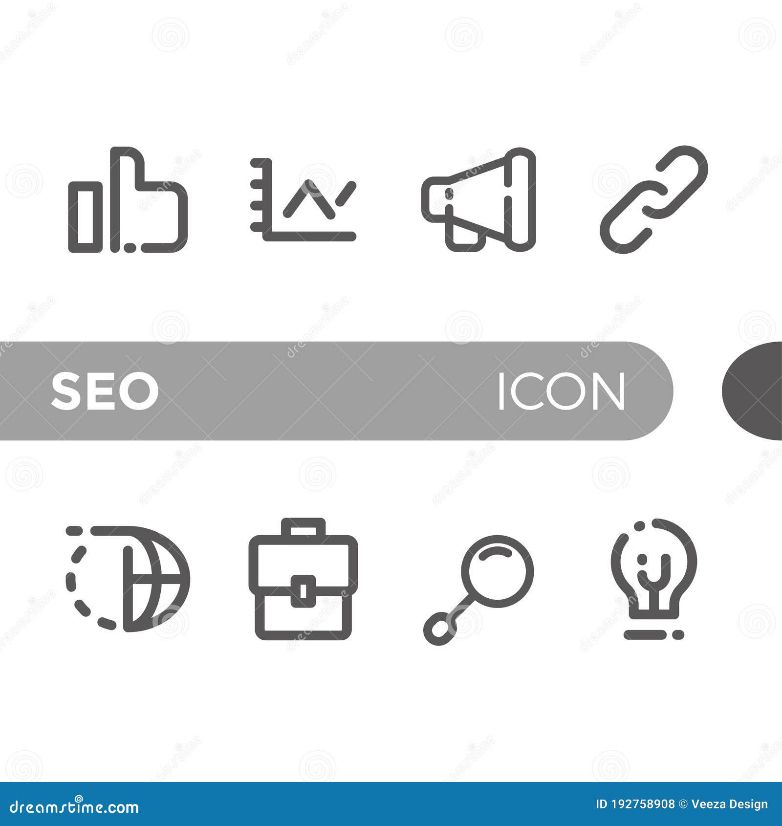 Compilation Line Icons Collection Collection Assortment Selection