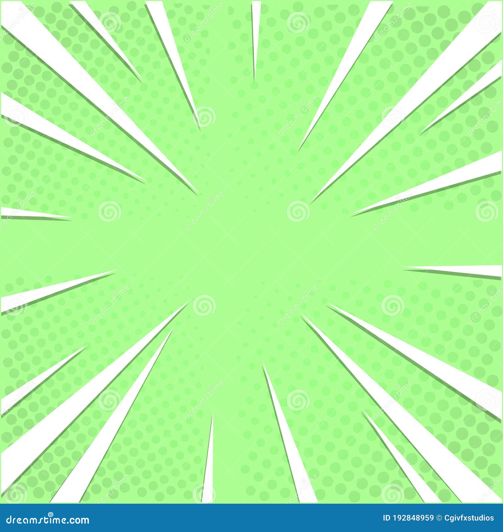 Green Commic Bg Vector Illustration Stock Vector - Illustration of ...