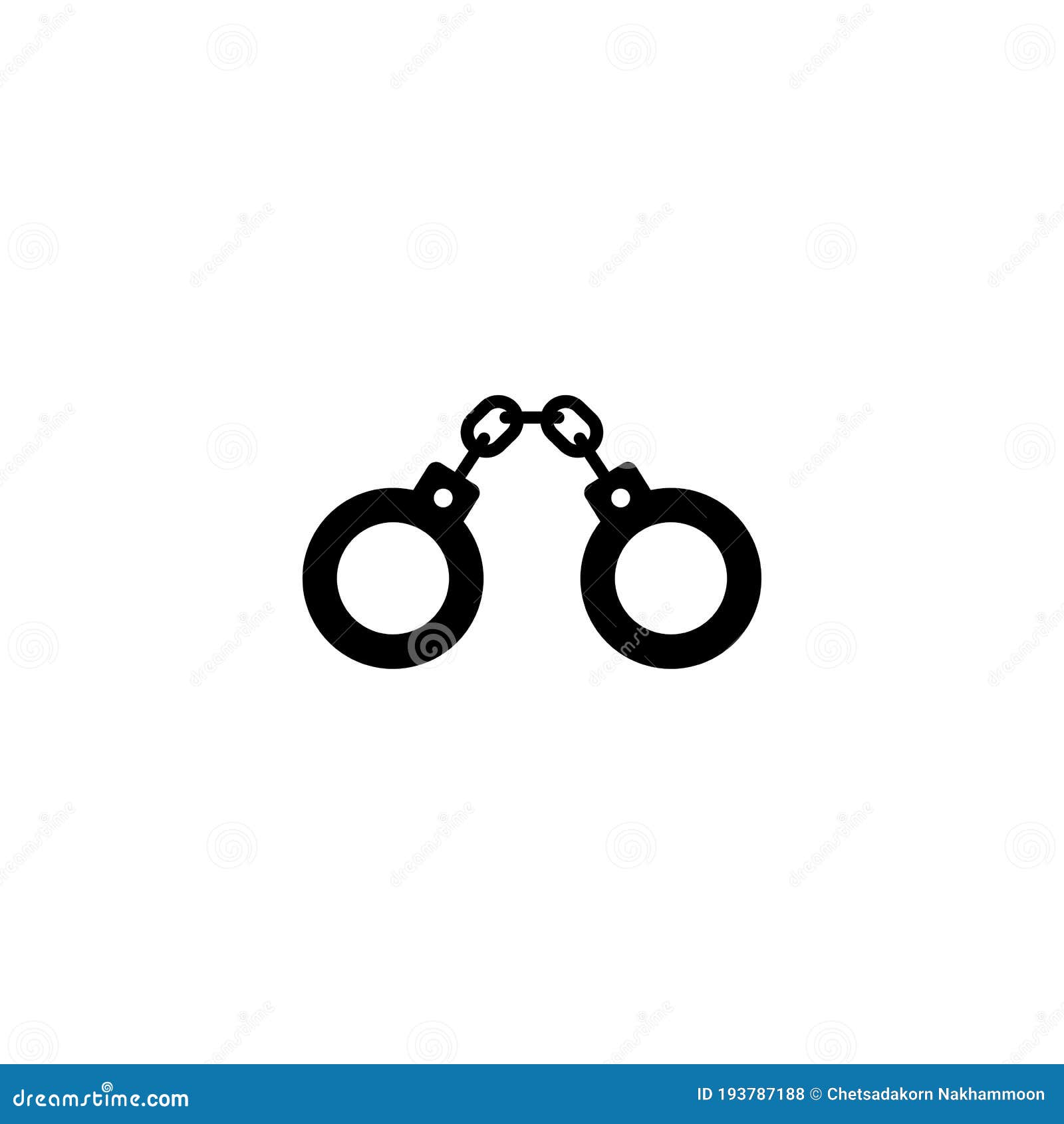 Shackle Thin Icon Isolated on White Background Stock Vector ...