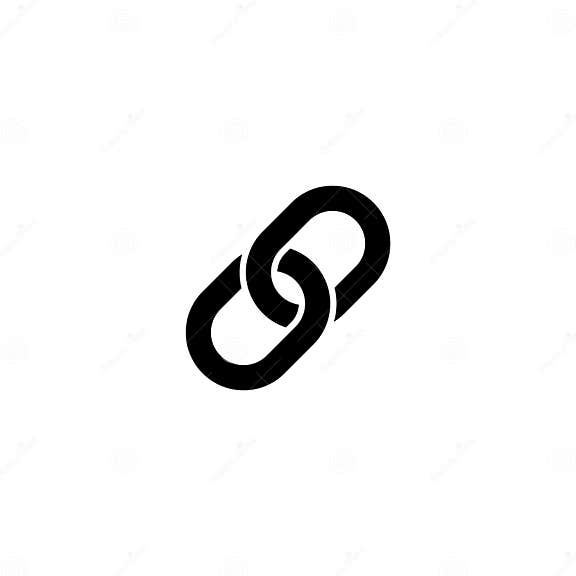 Link Thin Icon Isolated on White Background Stock Vector - Illustration ...