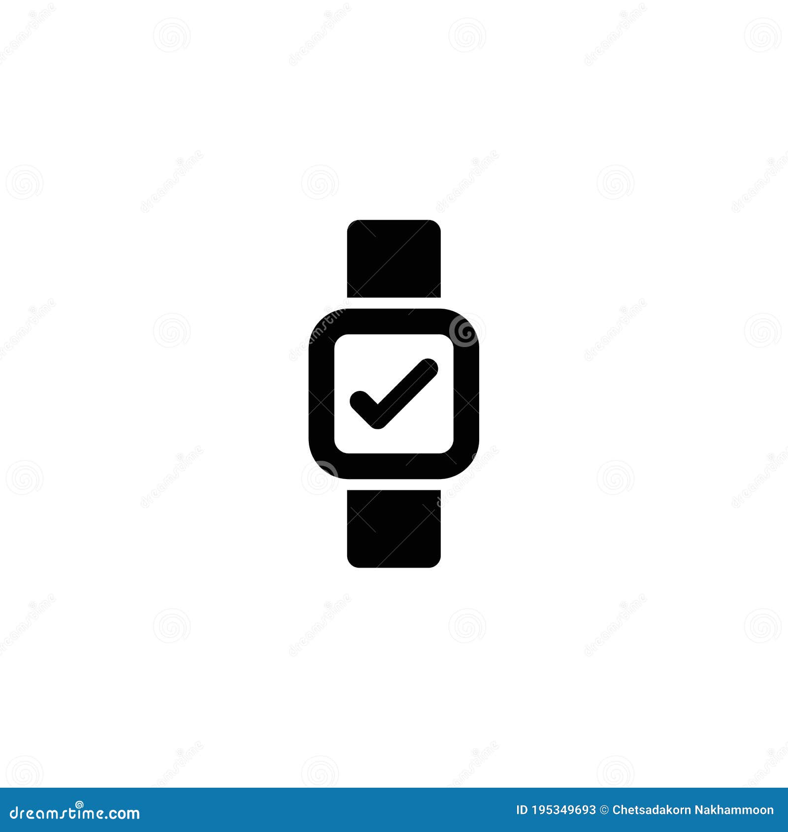 Hand Watch Icon Isolated on White Stock Vector - Illustration of ...