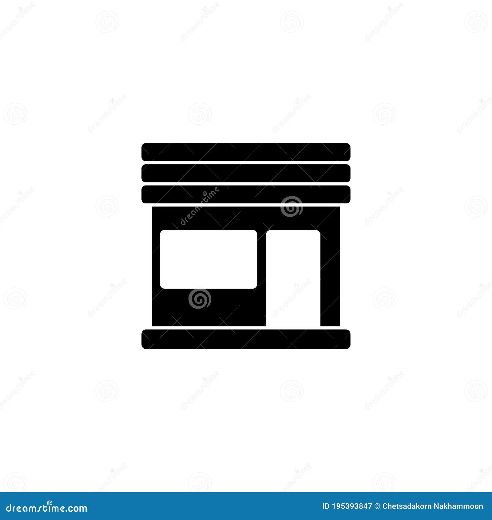 Store Icon Isolated Vector on White Stock Vector - Illustration of ...