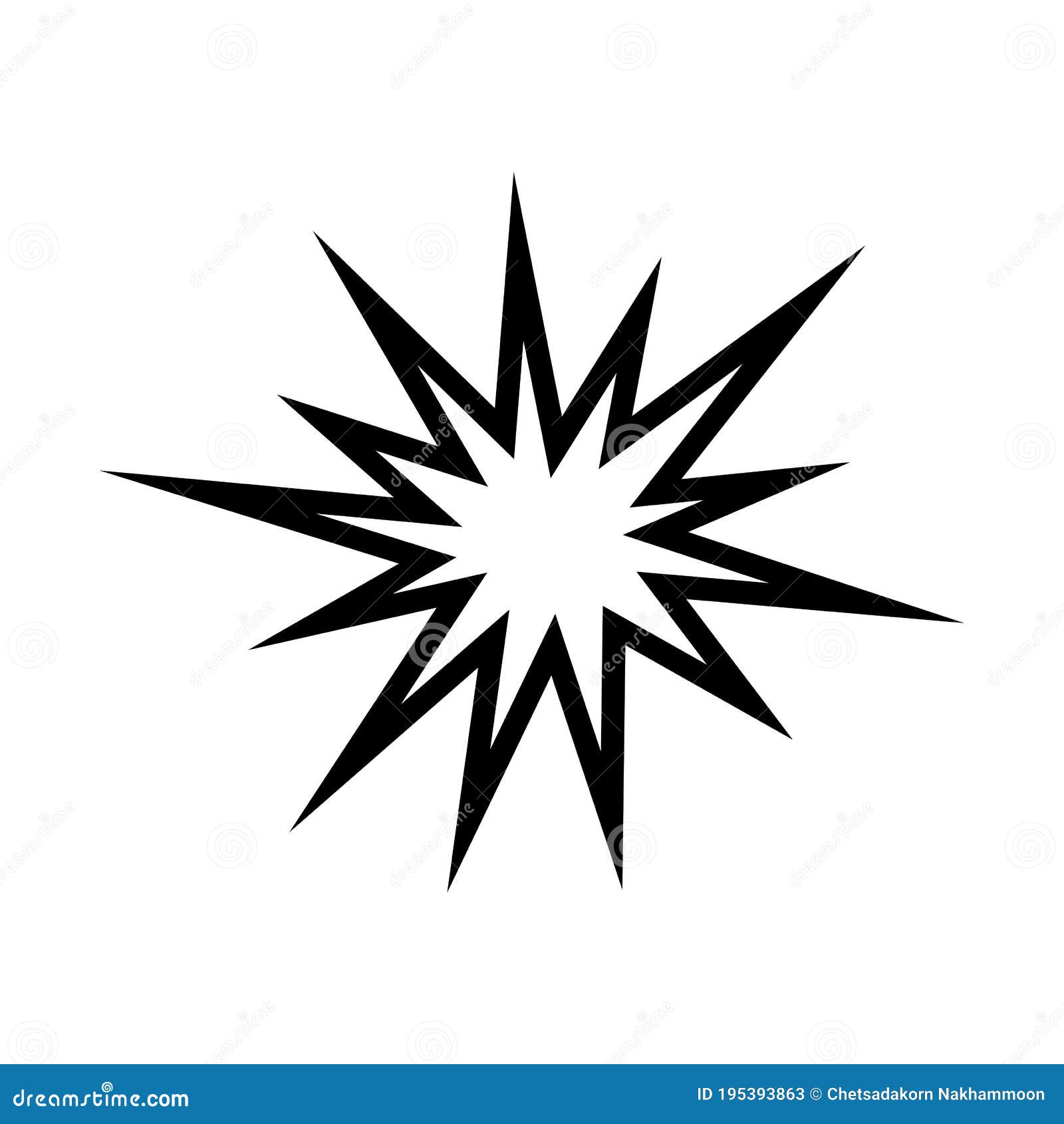 Explosion Material Icon Isolated Vector on White Stock Vector ...