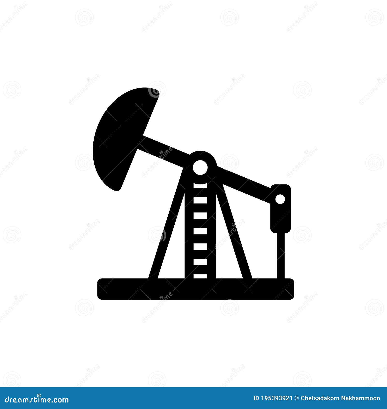Oil Well Icon Isolated Vector on White Stock Vector - Illustration of ...