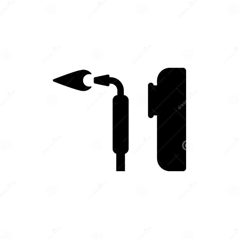 Steel Welding Machine and Mask Icon Vector on White Stock Vector ...