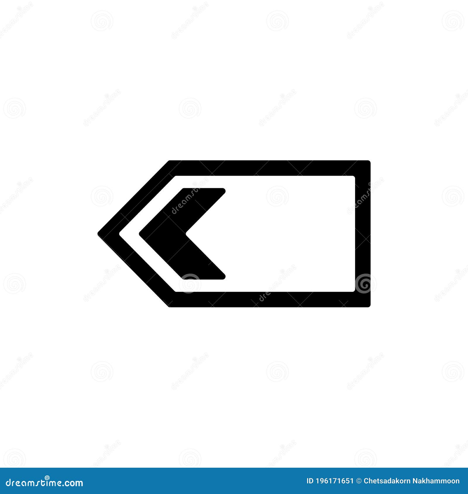 Arrow Direction Mark Icon Vector on White Stock Vector - Illustration ...