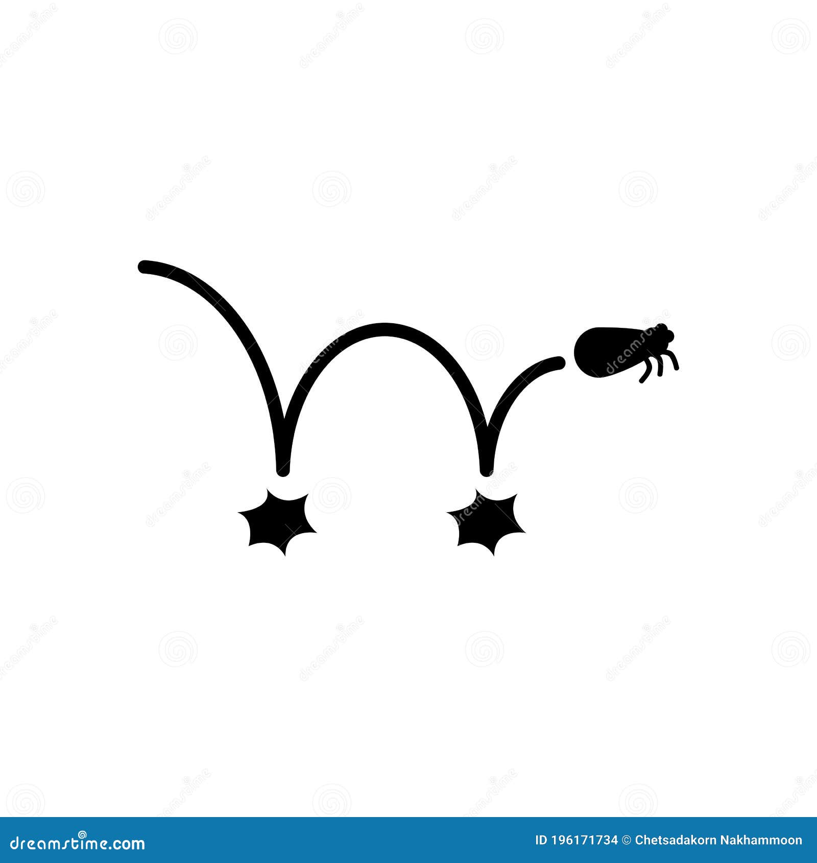Flea Icon Vector, Simple Sign and Symbol Stock Vector - Illustration of ...