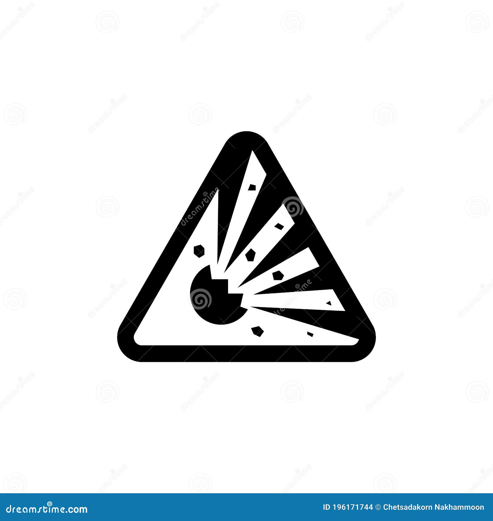 Explosion Material Icon Vector Stock Vector - Illustration of damage ...