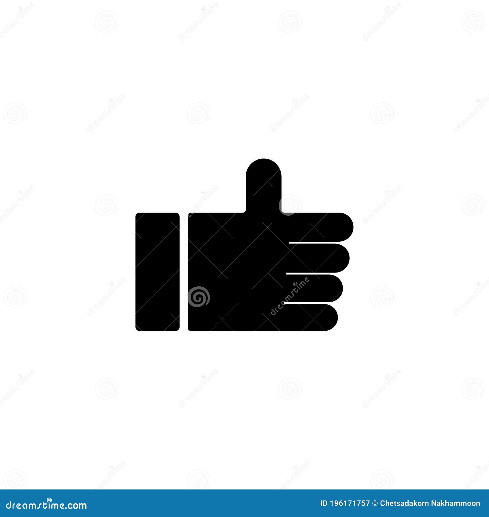 Thump up hand icon vector stock vector. Illustration of guarantee ...