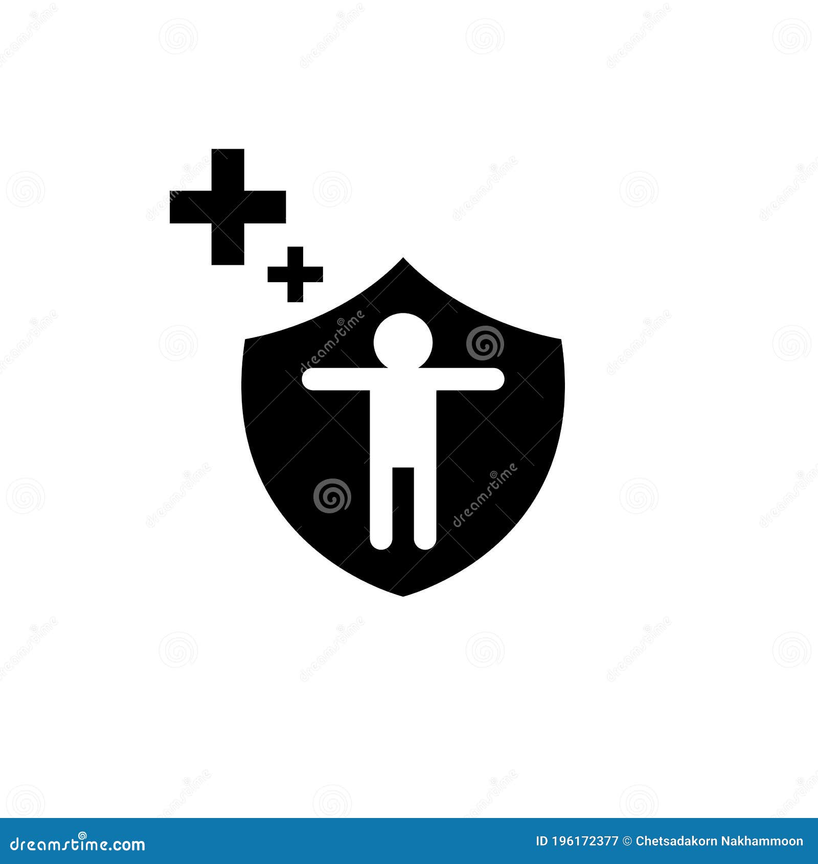 Body Protection Icon Vector on White Background Stock Vector ...