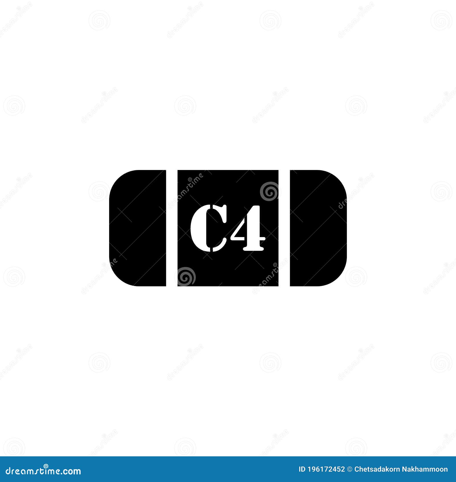 C4 Bomb Icon Vector on White Background Stock Vector - Illustration of ...