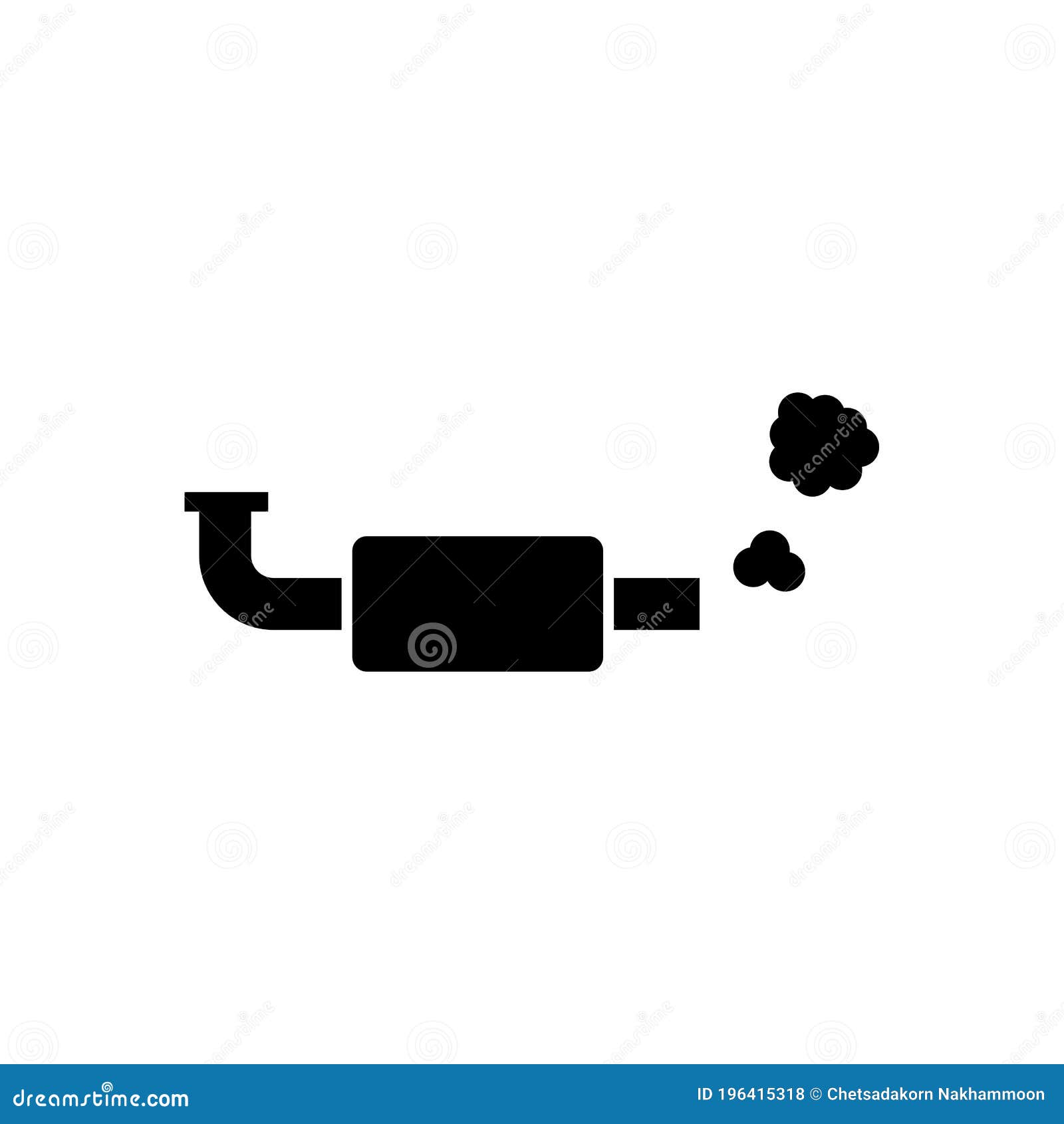 Intake Icon Vector From Air Pollution Contamination Collection. Thin ...