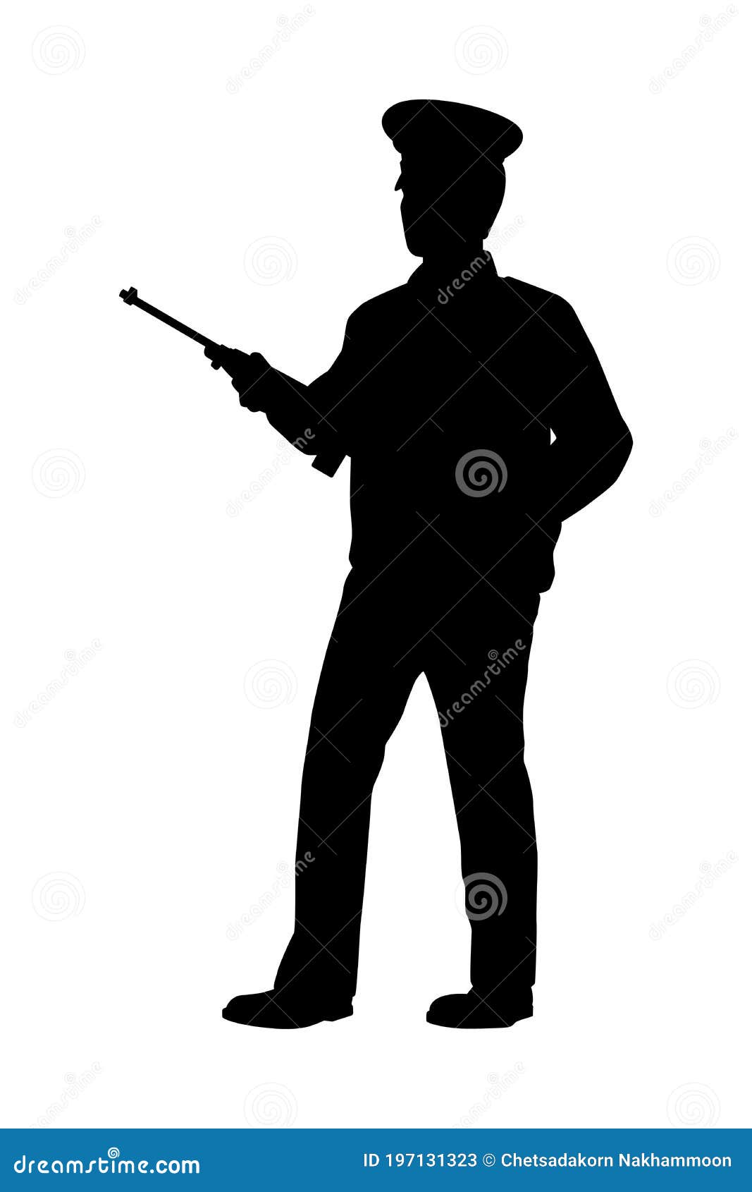 WWII Soldier Silhouette Vector Stock Vector - Illustration of soldier ...