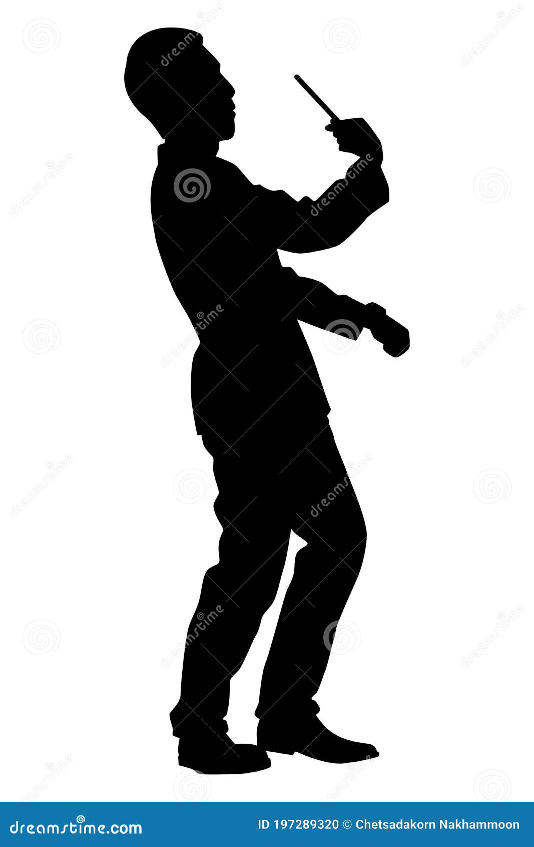 Conductor Silhouette Vector Stock Vector - Illustration of mobile ...