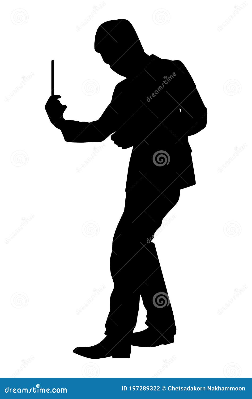 Conductor Silhouette Vector Stock Vector - Illustration of isolated ...