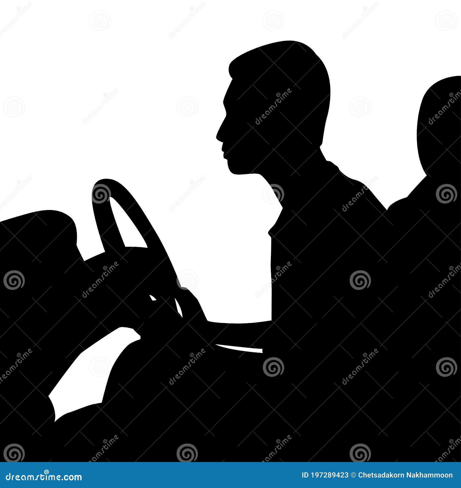 Car Driver Silhouette Vector Stock Vector - Illustration of pandemic ...