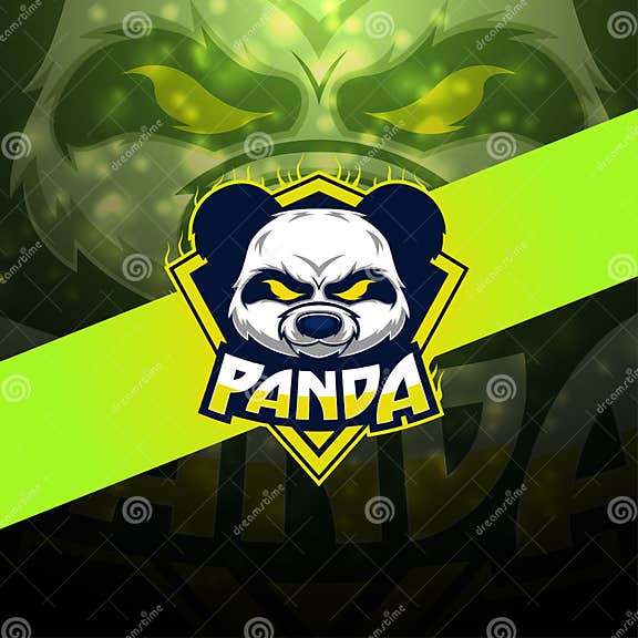 Panda Esport Mascot Logo Design Stock Vector - Illustration of china ...