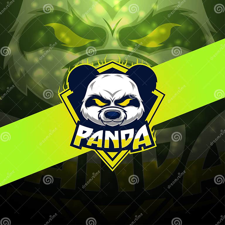 Panda Esport Mascot Logo Design Stock Vector - Illustration of china ...