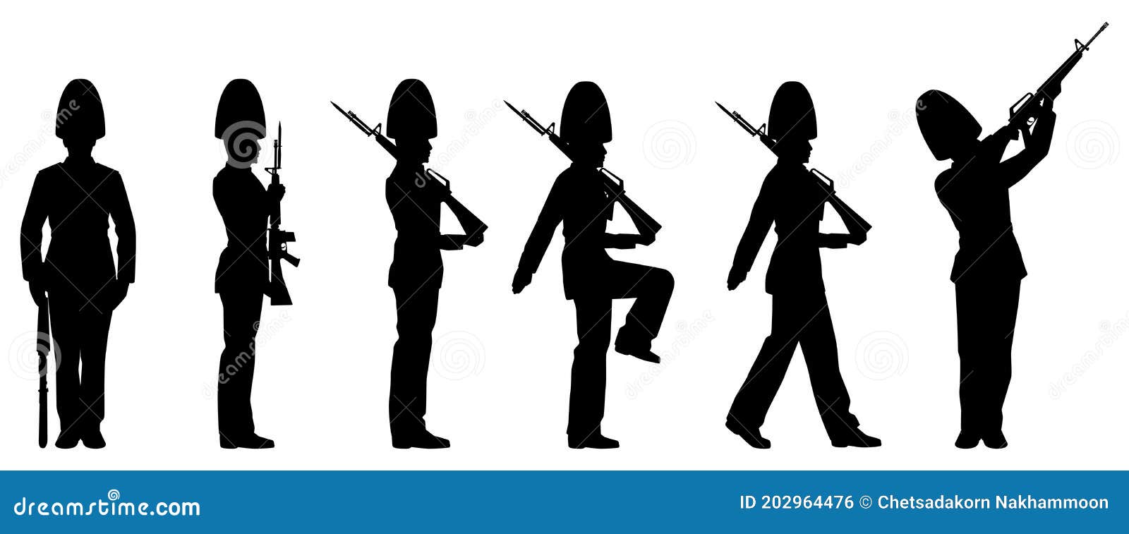 Soldier Guard Vector Silhouette Stock Illustrations – 1,391 Soldier ...