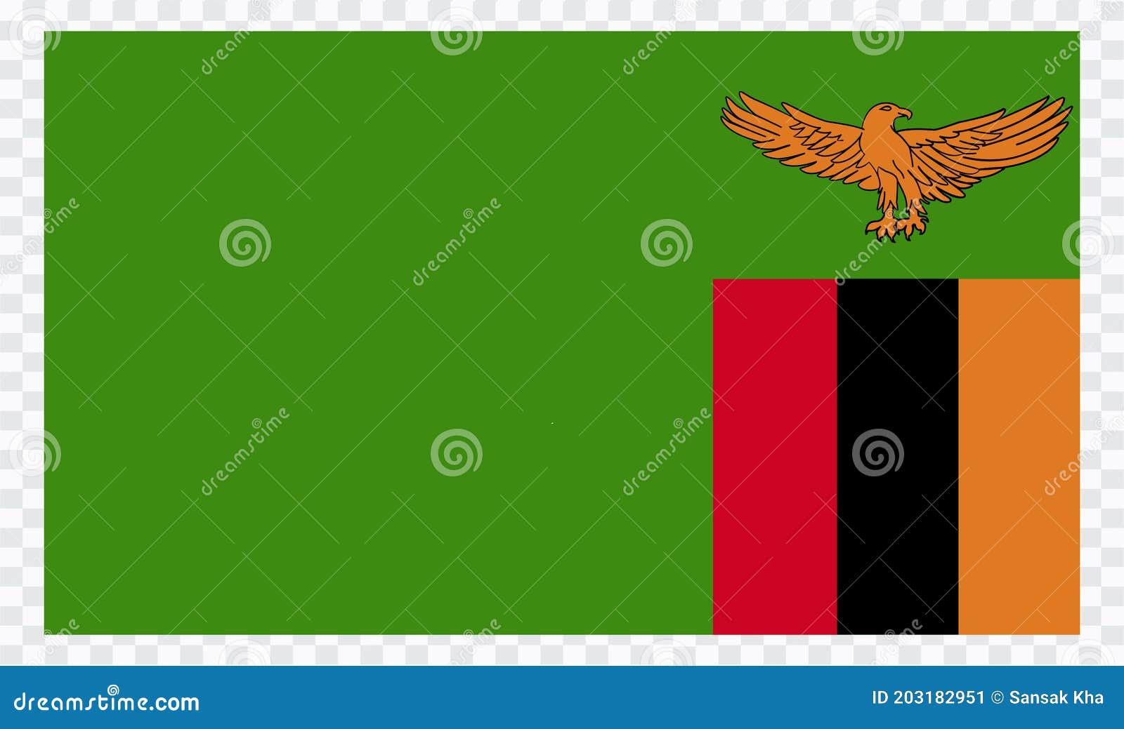 Two Color Zambian Kwacha Vector Icon From Africa Concept. Isolated Blue ...