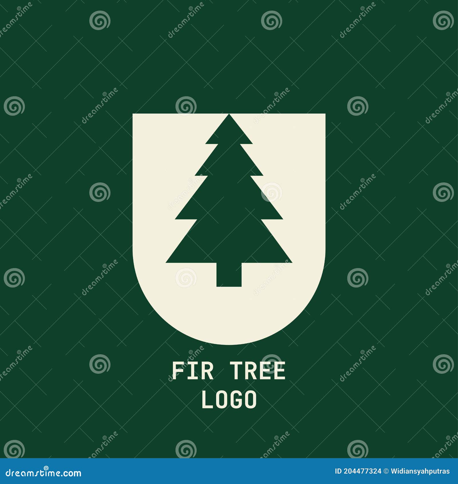 Vector Fir-tree Creative Logo Concept Simple Eps 10 Stock Vector ...
