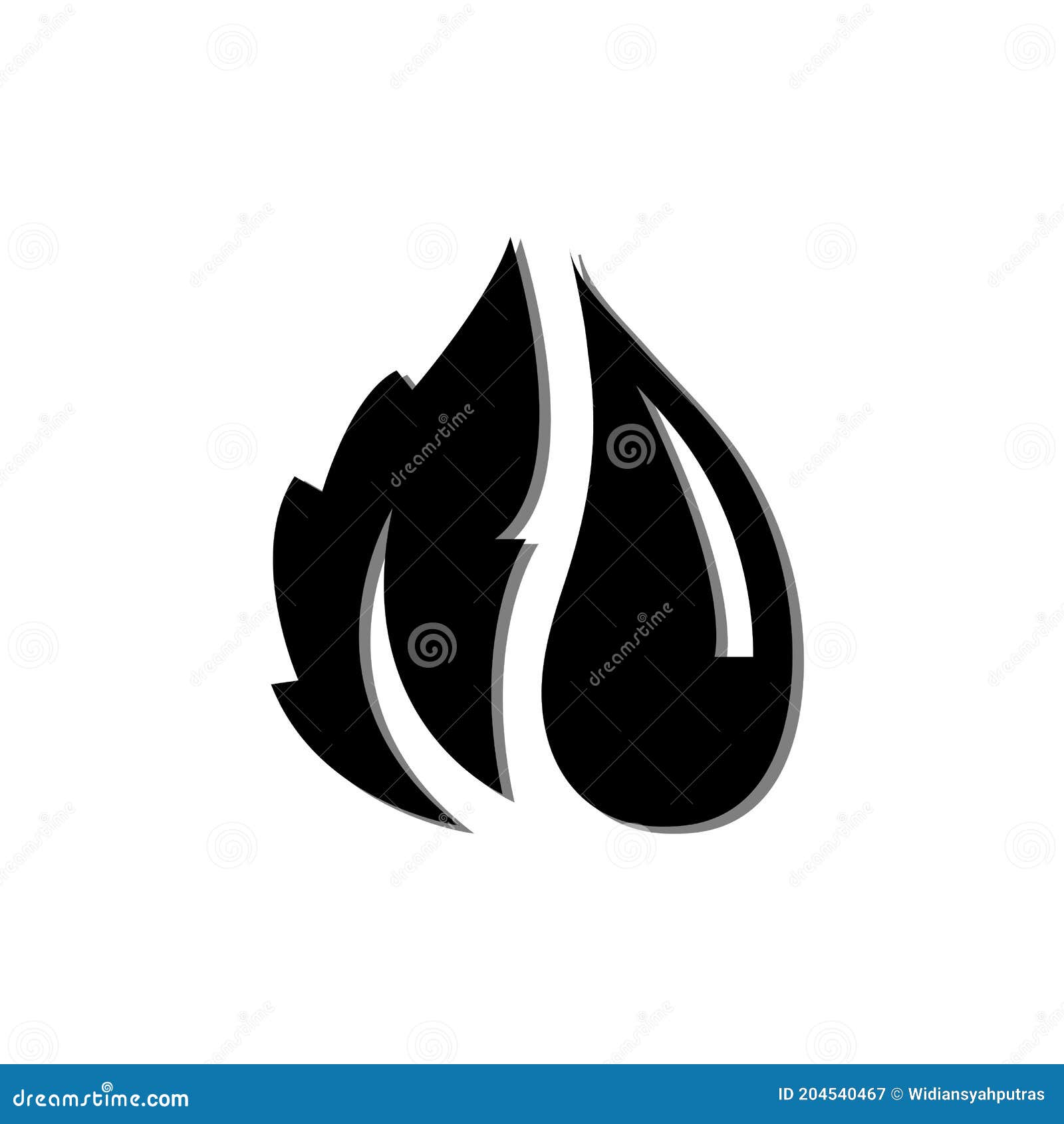 Water Fire Icon Vector Simple Design Eps 10 Stock Vector - Illustration ...
