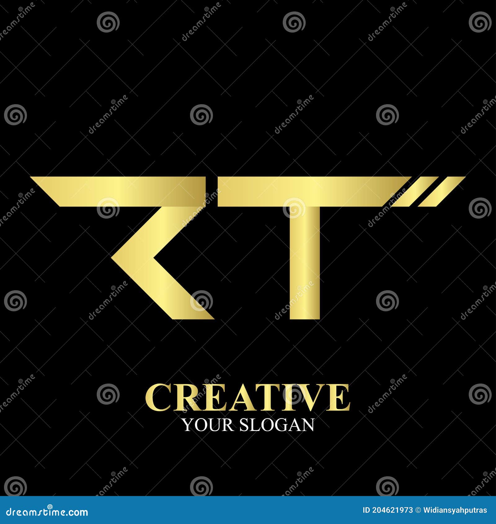 Letter R T Logo Icon Design Template Vector Elements Eps 10 Stock ...