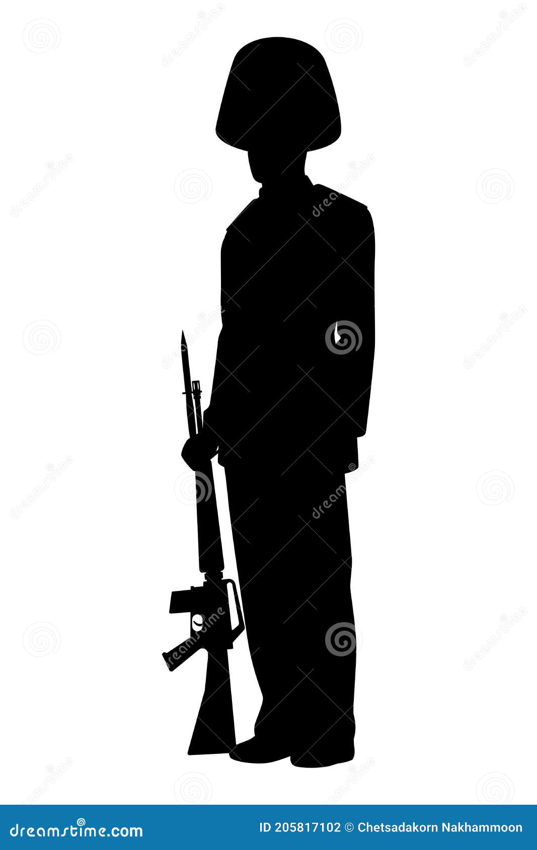 Royal Guard Soldier Silhouette Vector Stock Vector - Illustration of ...