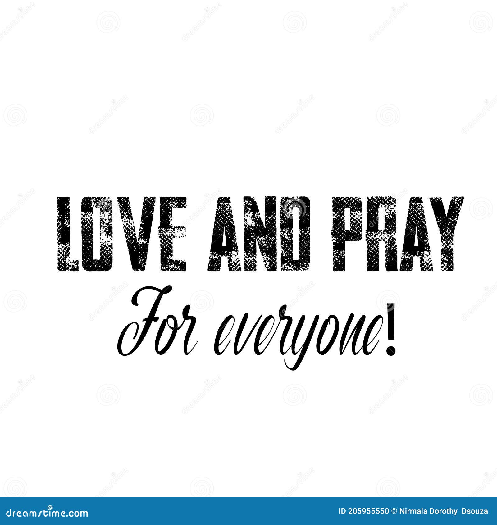 Love and Pray for everyone stock vector. Illustration of jesus - 205955550