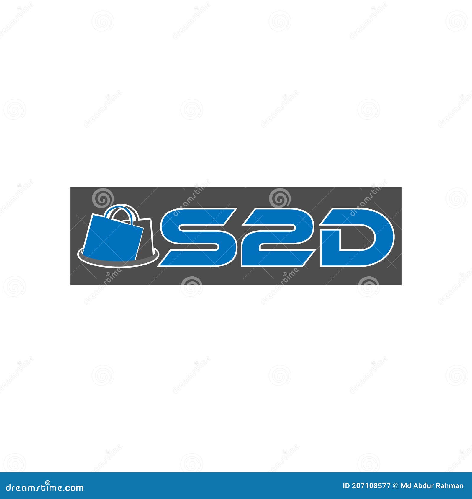 S2D Creative Unique Abstract Geometric Logo Stock Vector - Illustration ...