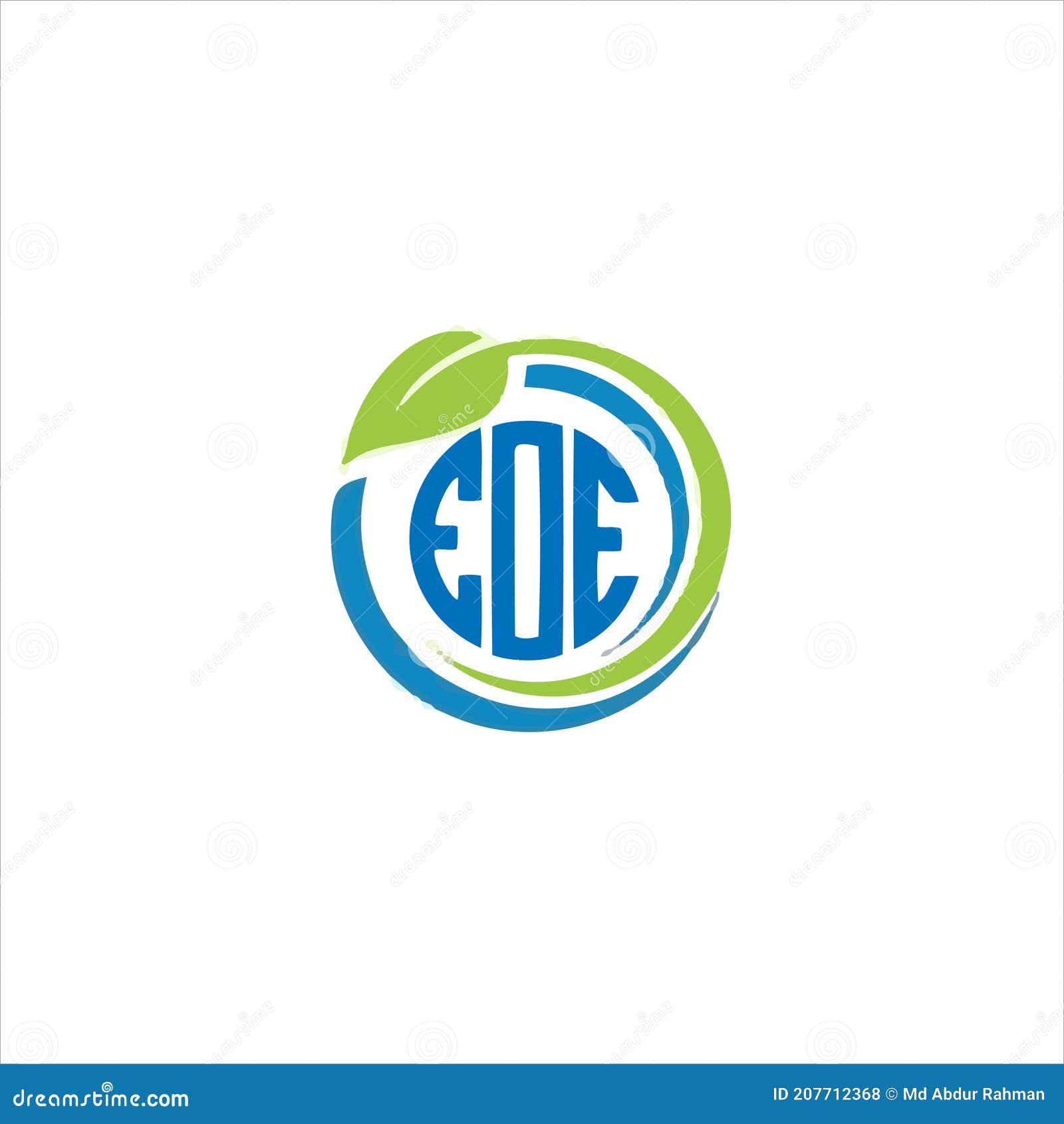Ede Unique Abstract Geometric Logo Design Stock Vector - Illustration ...