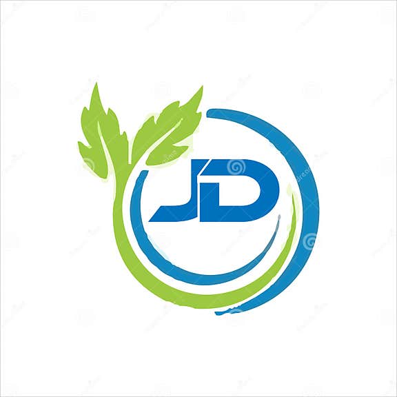 Jd Unique Abstract Geometric Logo Design Stock Vector - Illustration of ...
