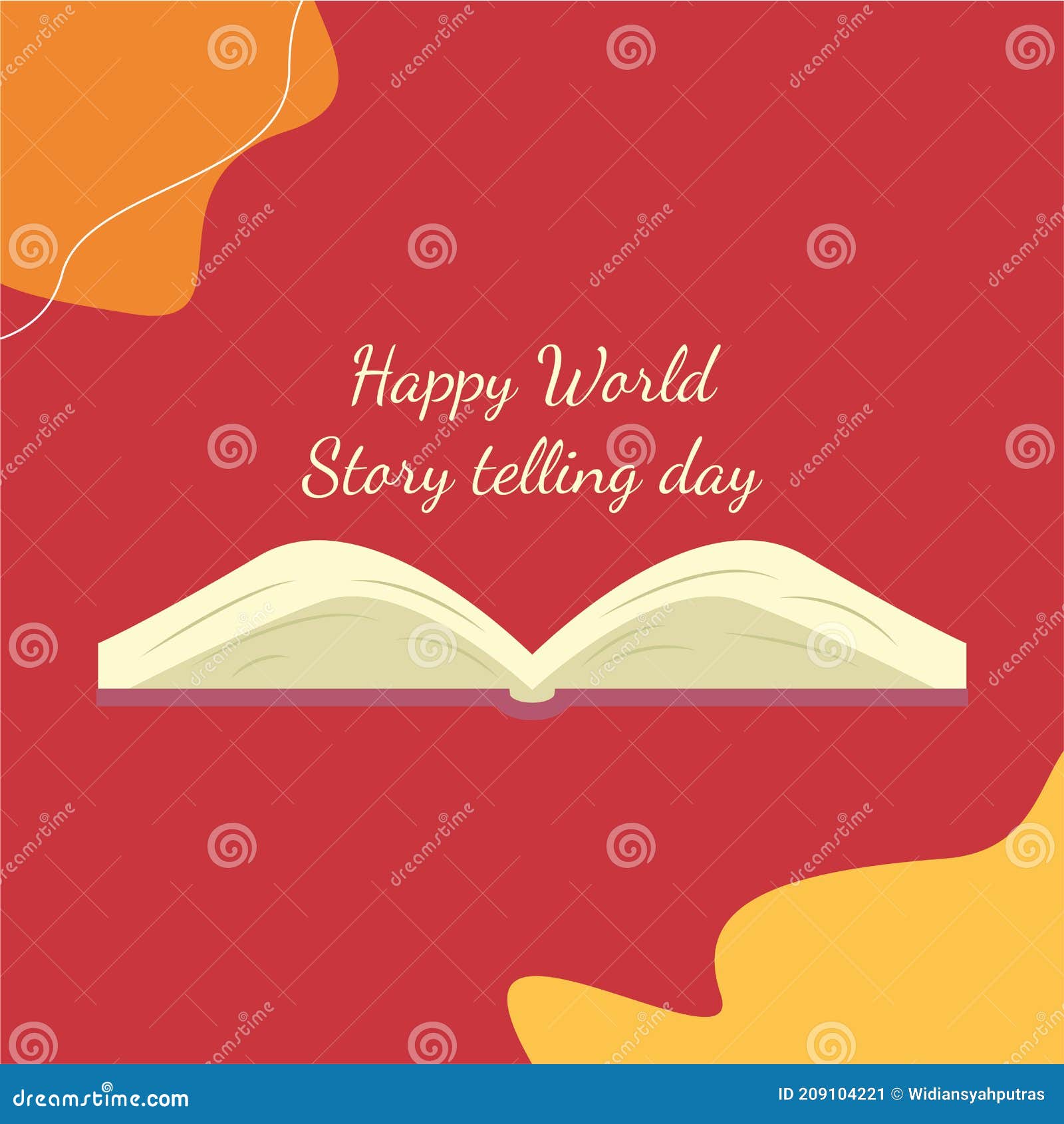Vector Illustration of World Storytelling Day, March 20 Stock Vector ...