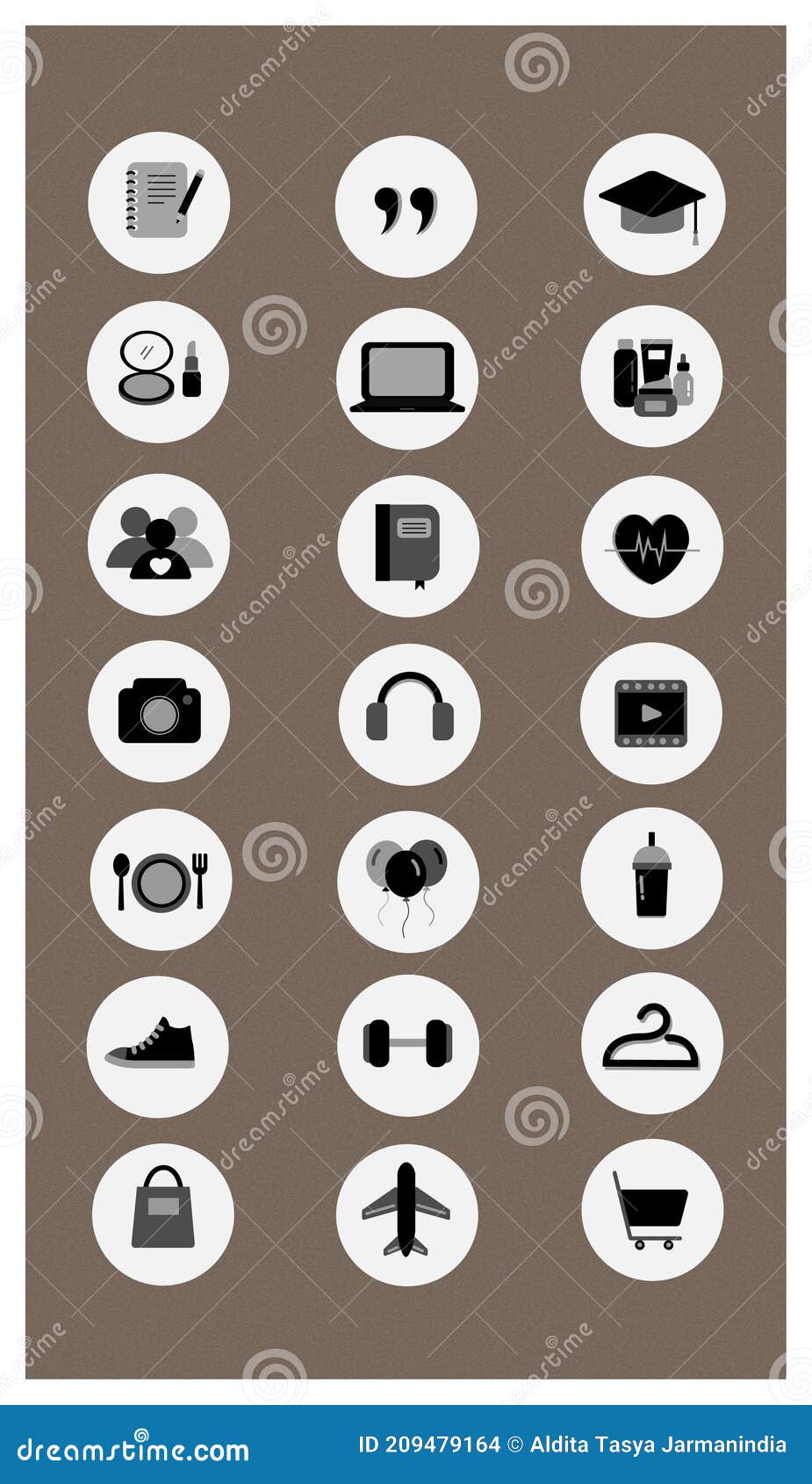 Highlight Icon Black Grey stock vector. Illustration of cover - 209479164