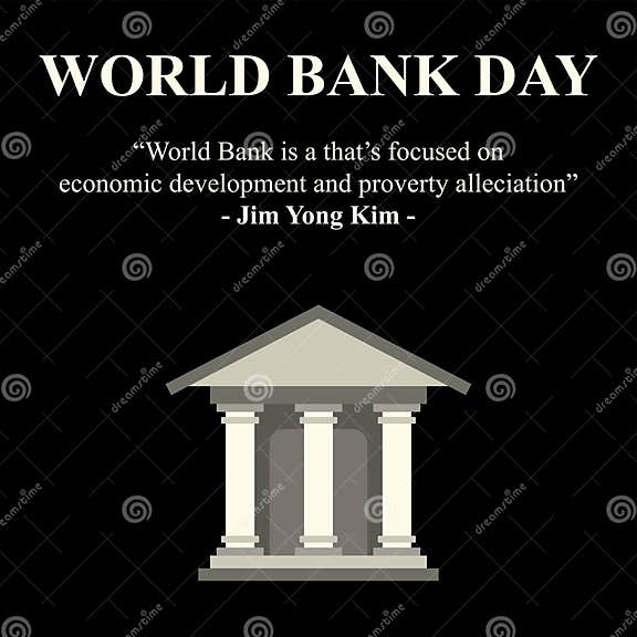 Happy World Bank Day April 1st Vector Illustration. Suitable for ...
