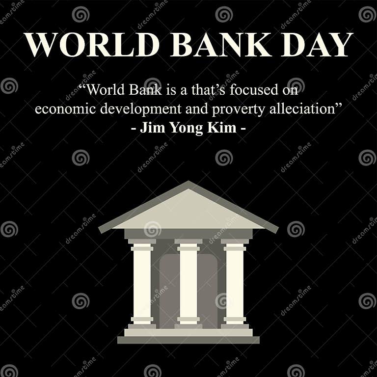 Happy World Bank Day April 1st Vector Illustration. Suitable for ...