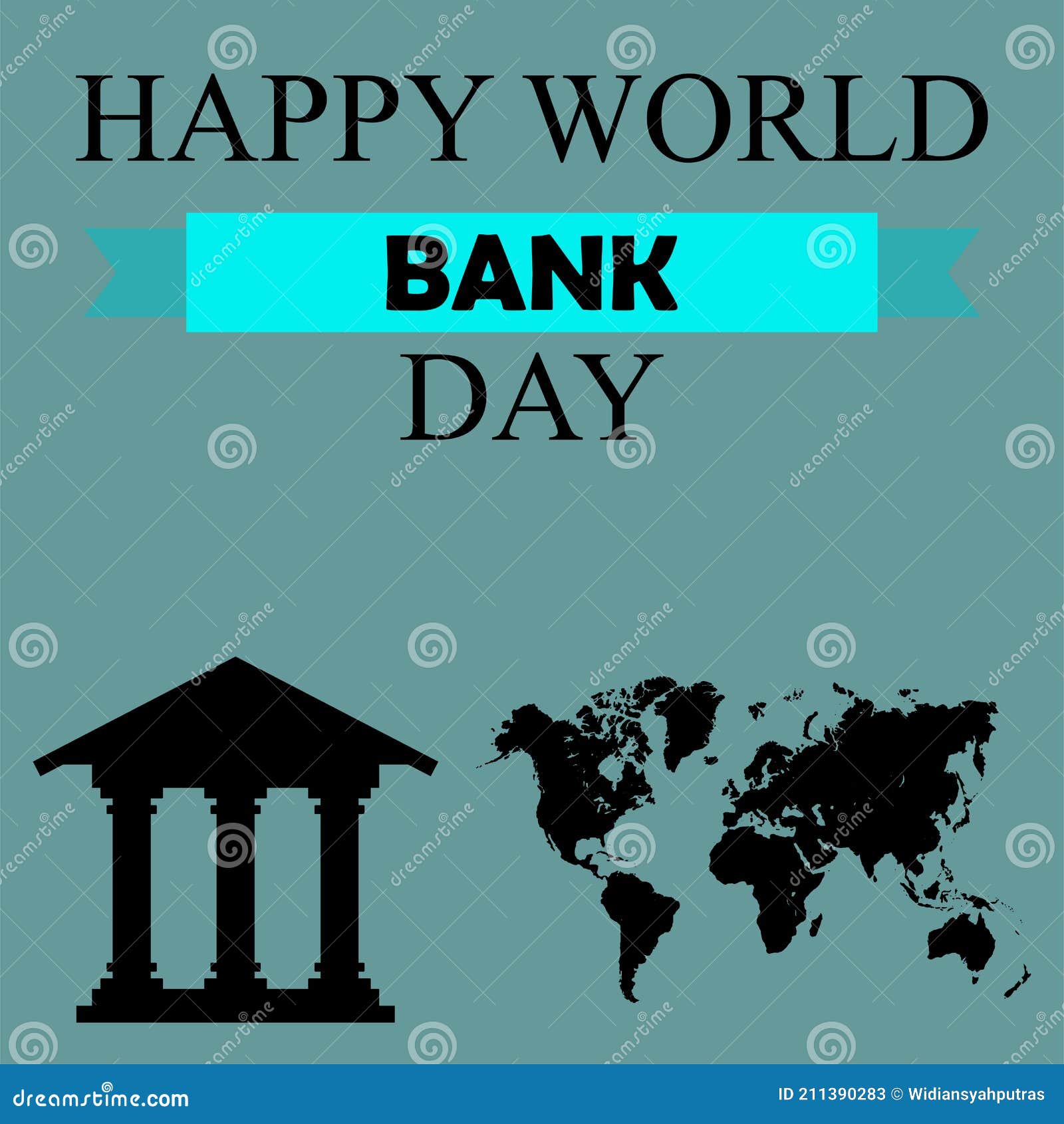 Happy World Bank Day April 1st Vector Illustration. Suitable for ...