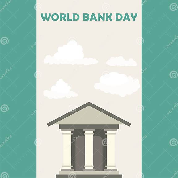 Happy World Bank Day April 1st Vector Illustration. Suitable for ...