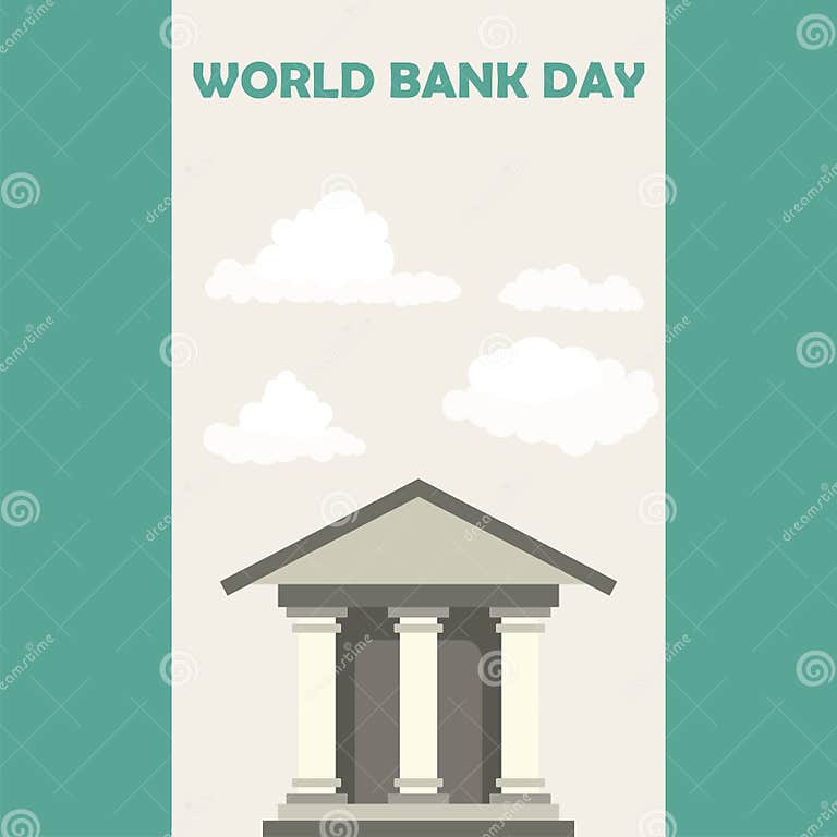 Happy World Bank Day April 1st Vector Illustration. Suitable for ...