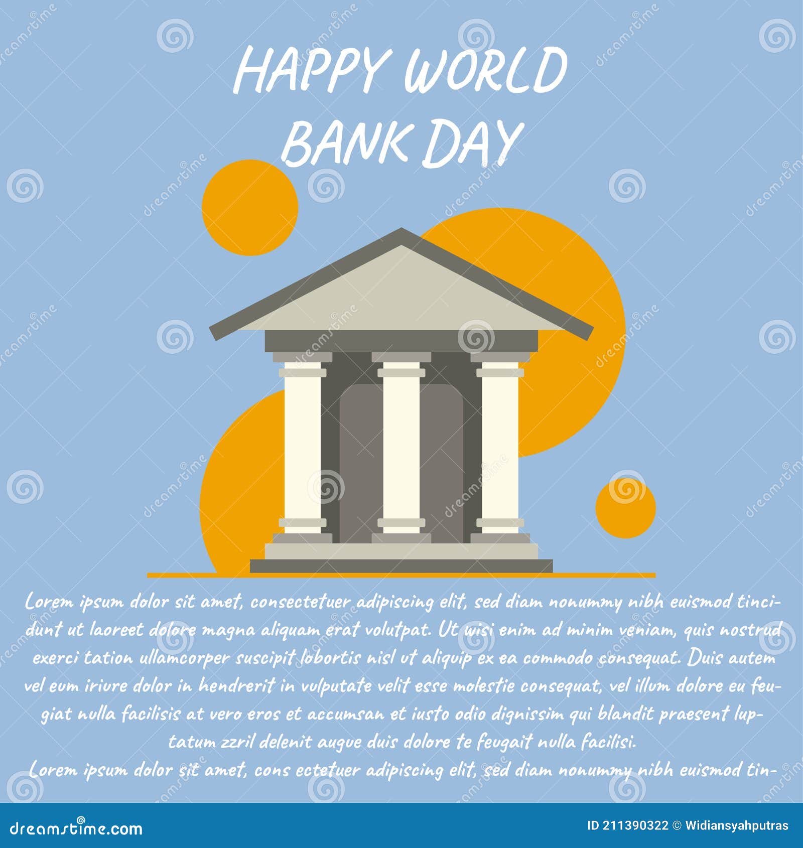 Happy World Bank Day April 1st Vector Illustration. Suitable for ...