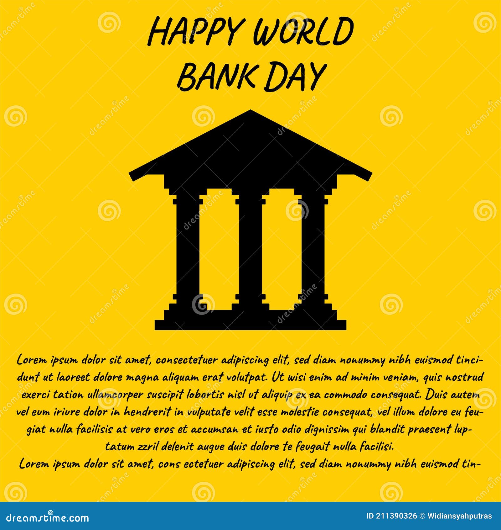 Happy World Bank Day April 1st Vector Illustration. Suitable for ...