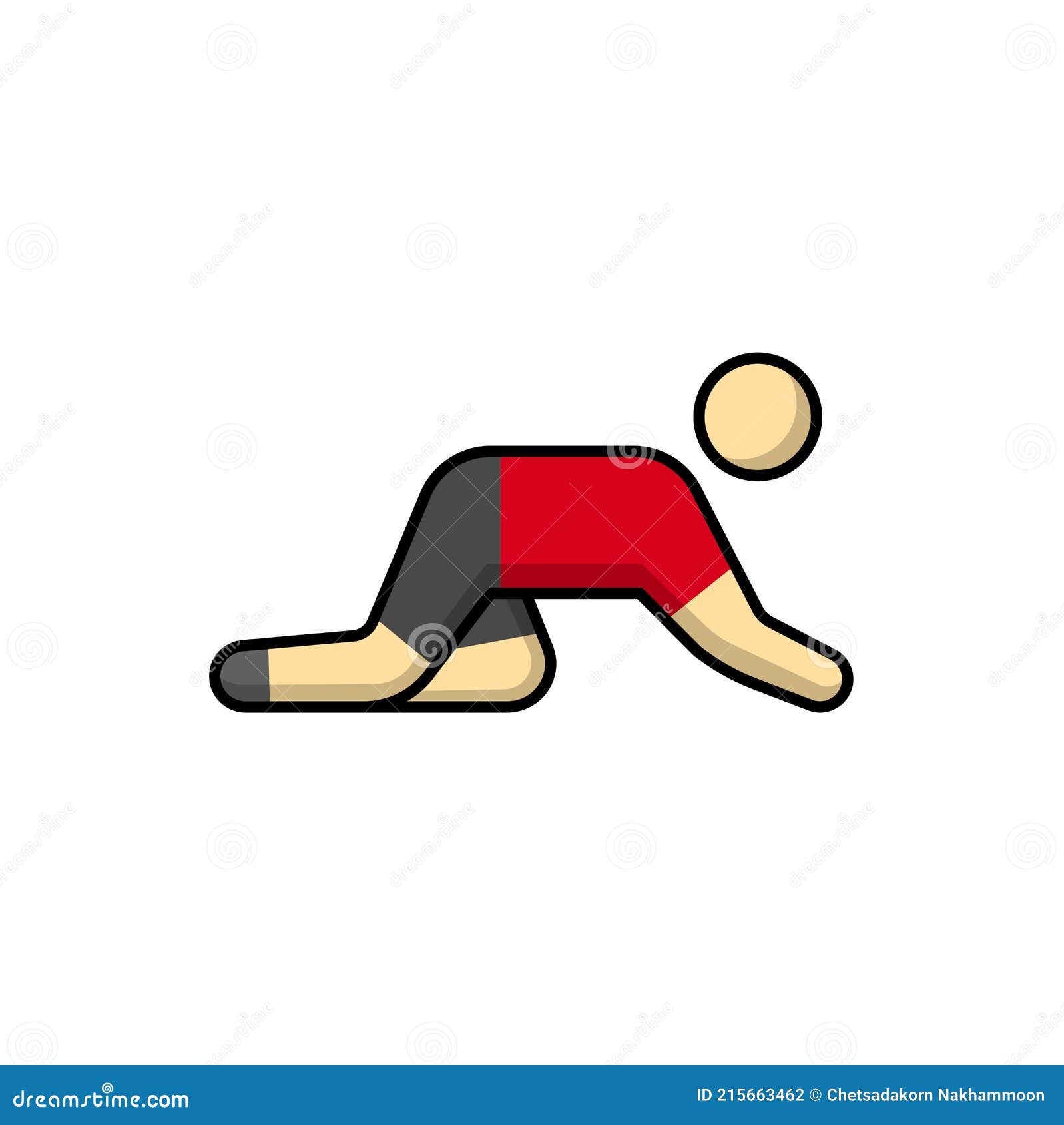 Crawling Man Drawing