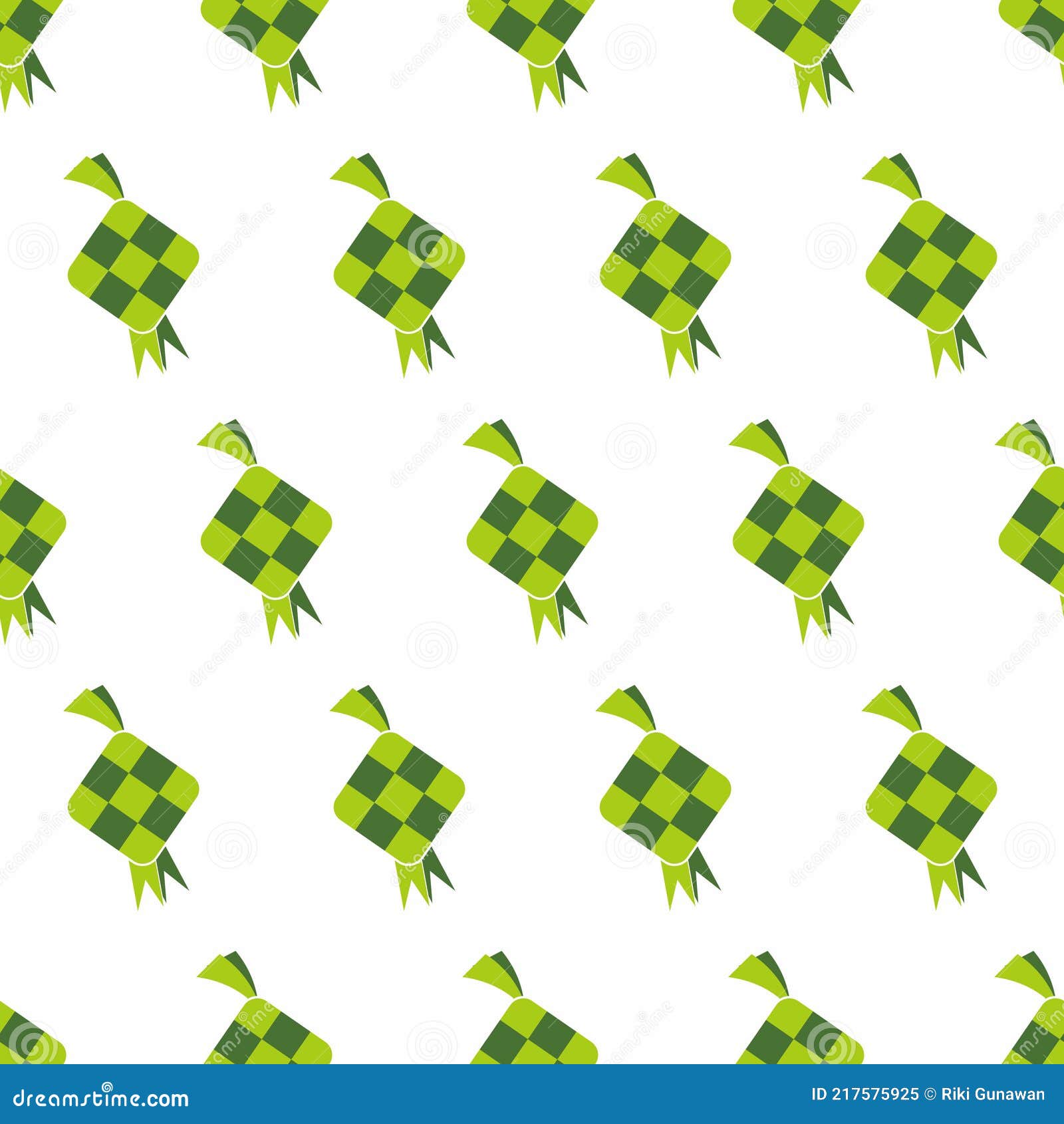Illustration Ketupat Seamless Pattern Design Stock Vector ...