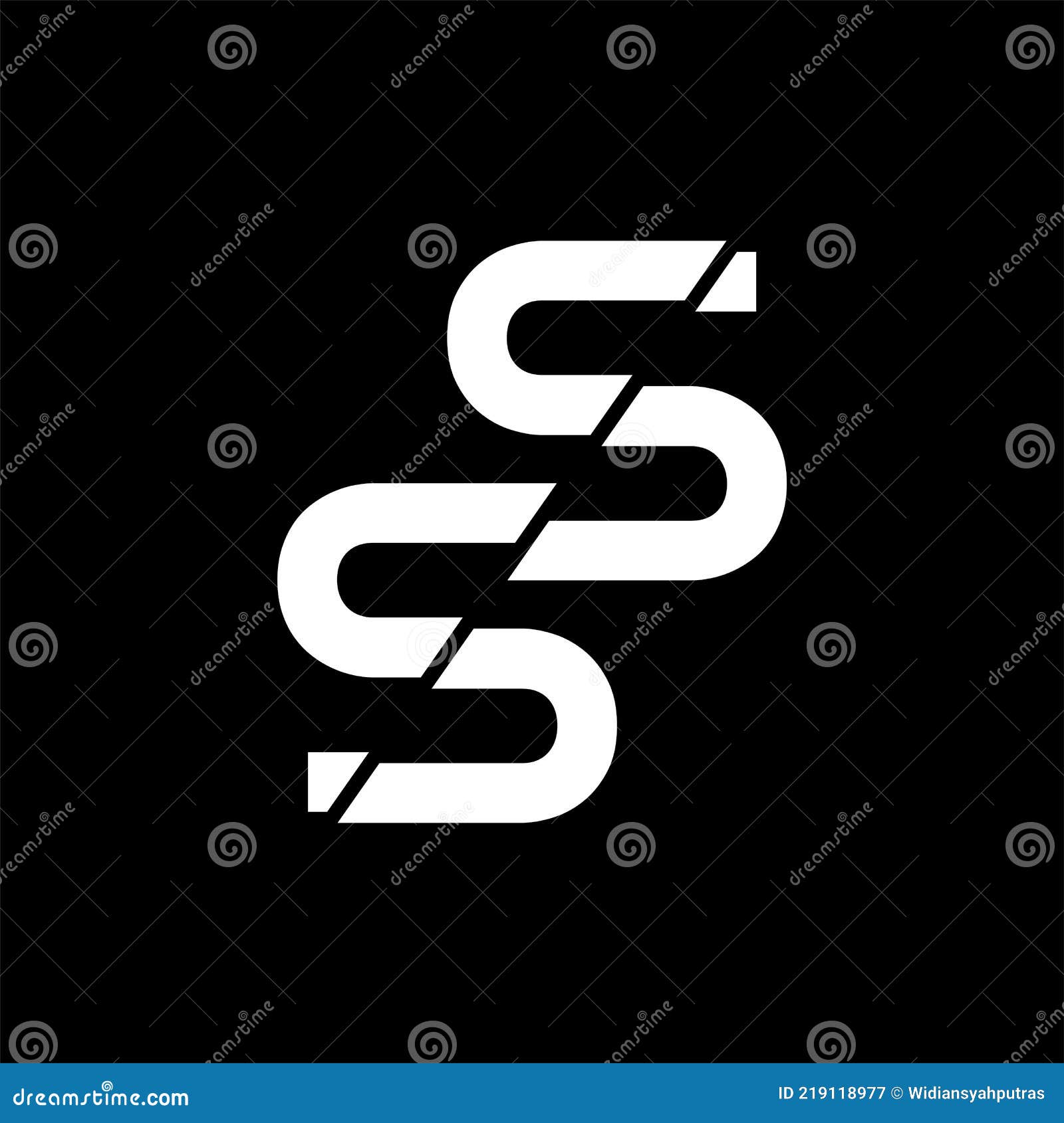 Minimal Vector Graphic Alphabet Symbol. SS Letter Logos and Icons ...