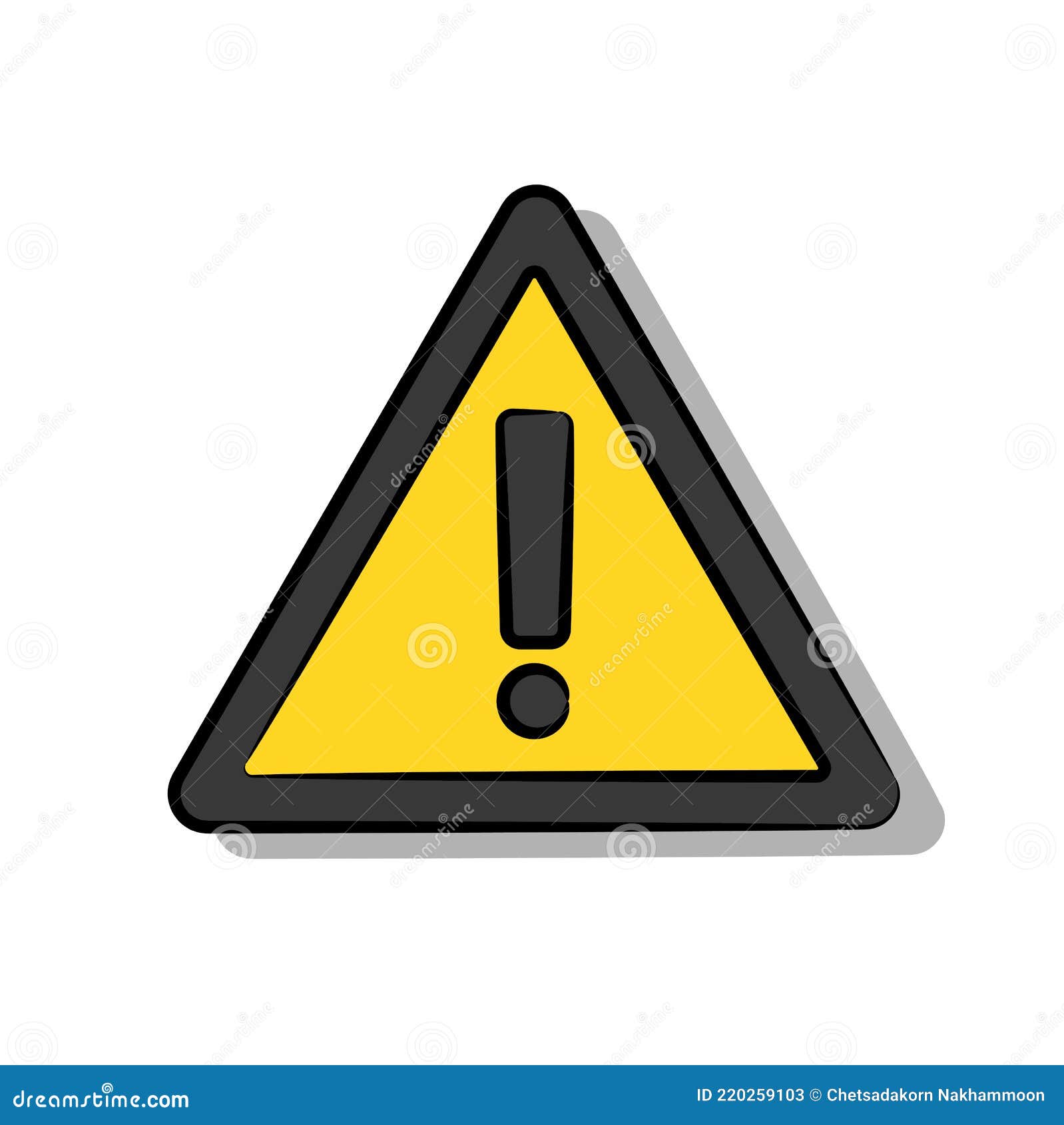 Danger Zone in Drawing Style Isolated . Stock Vector - Illustration of ...