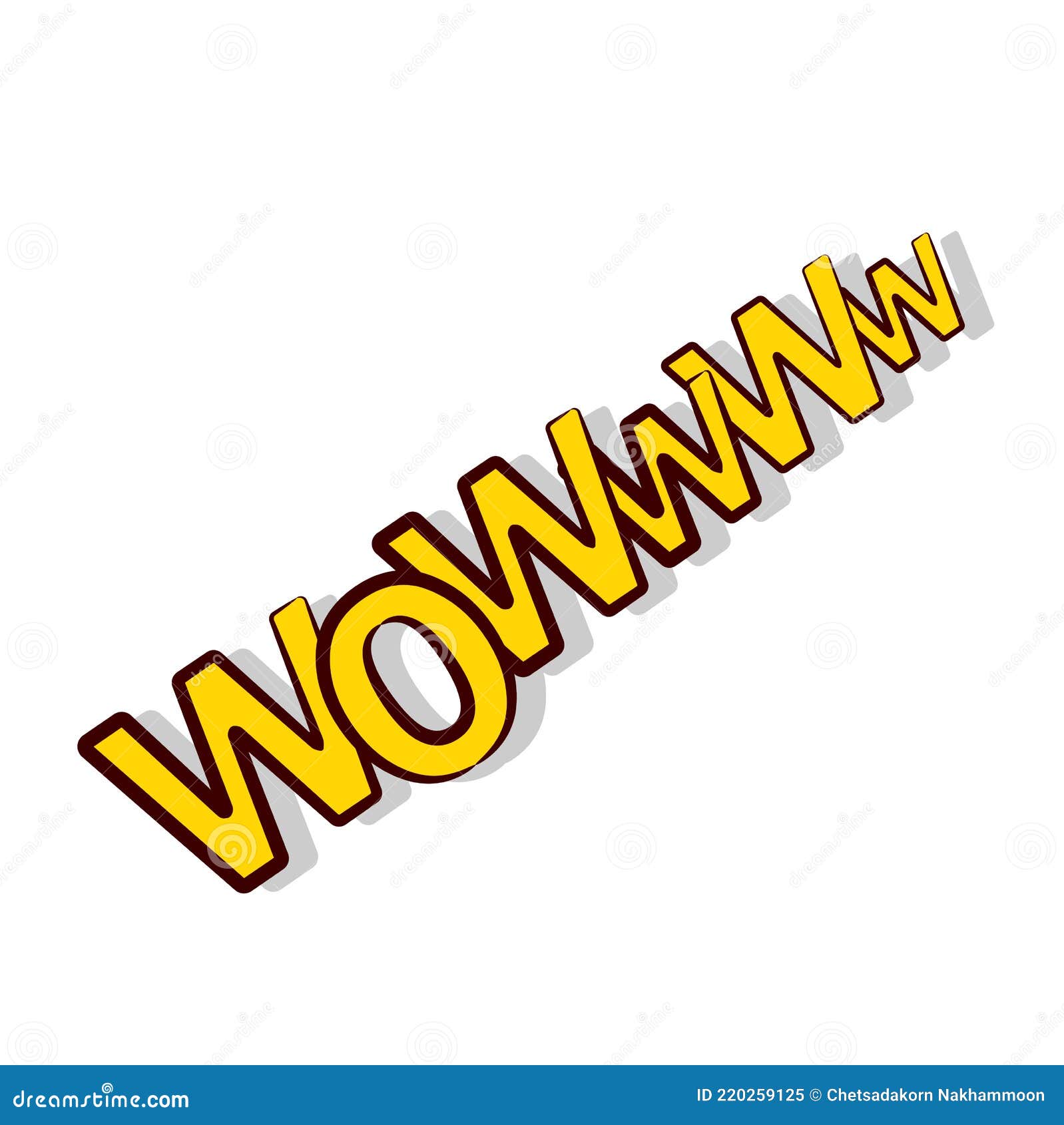 Wow Text in Drawing Style Isolated . Stock Vector - Illustration of ...