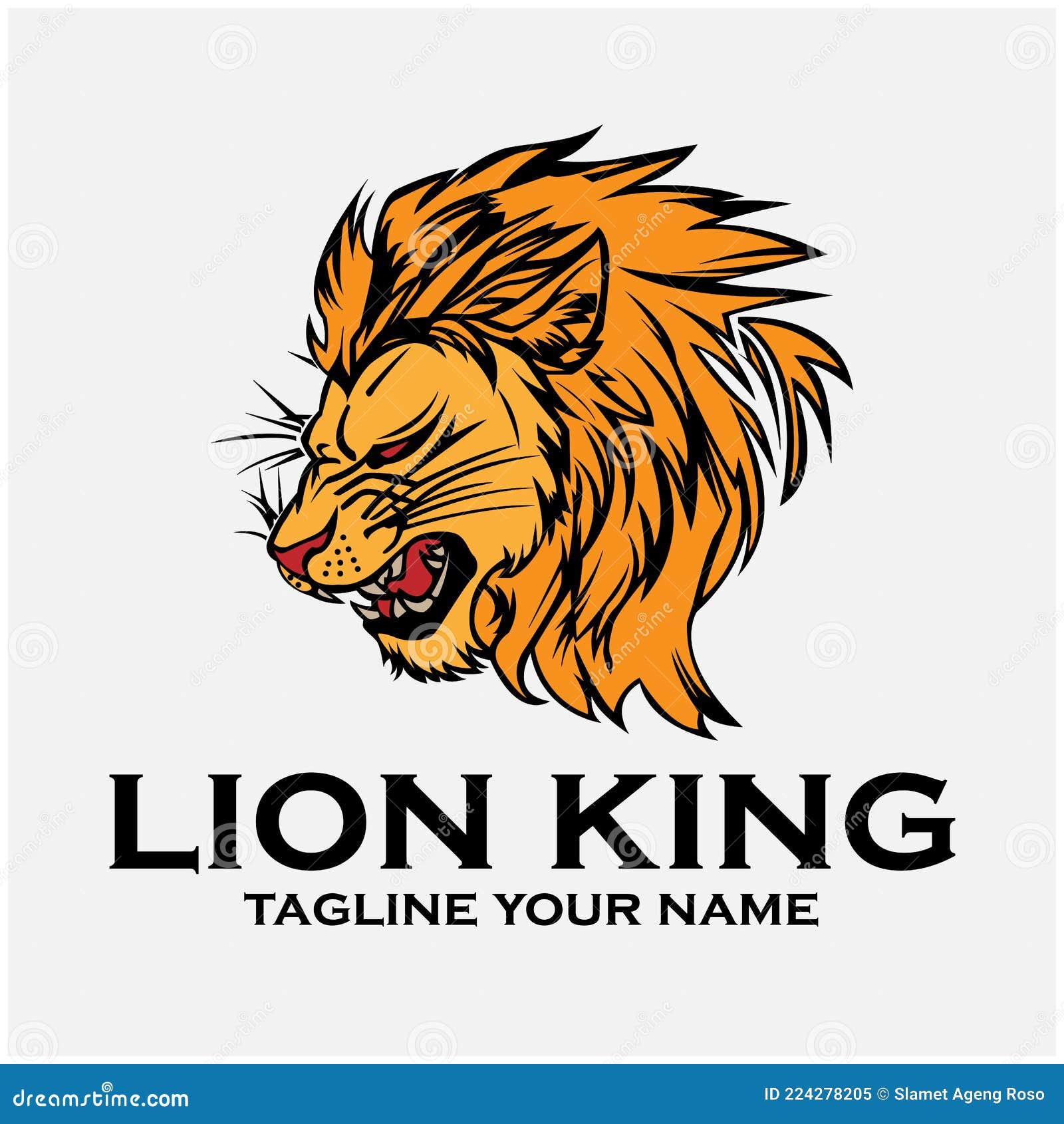 Orange Lion Logos With Name