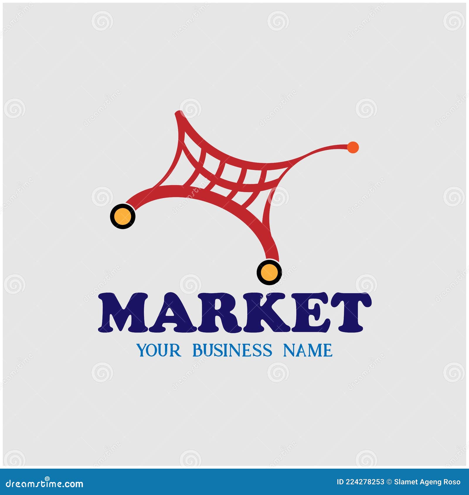 Illustration Design Market Logo Vector. Stock Vector - Illustration of ...