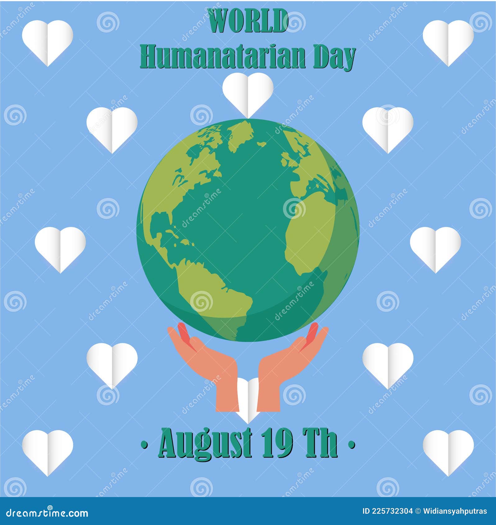 Vector Illustration of the Theme of World Humanity Day Held Every ...