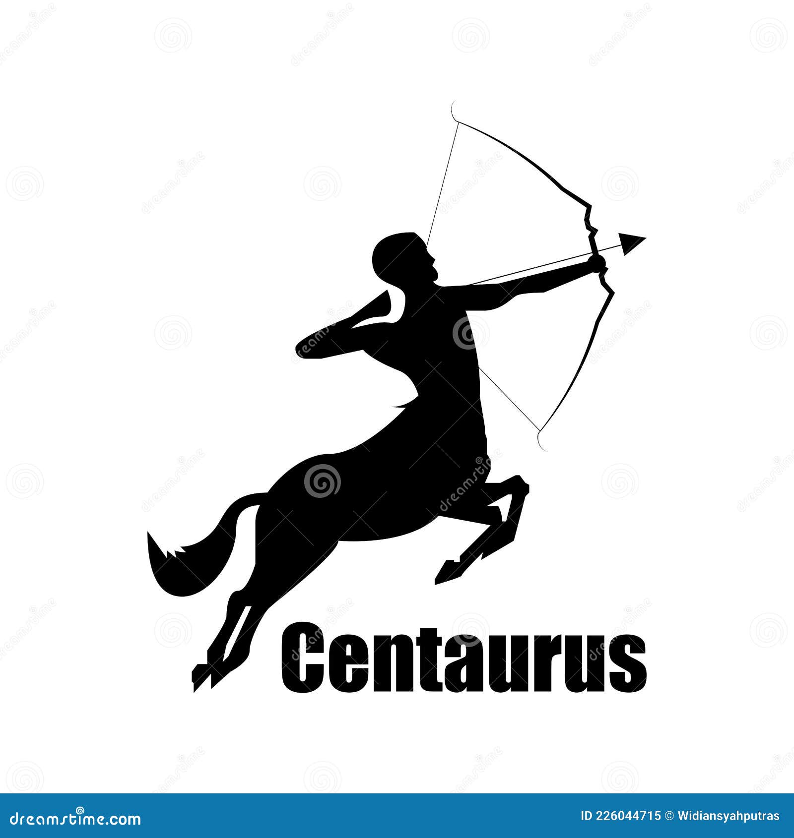 Centaurus Silhouette, Centaur Archer Carrying Archery Suitable for Logo ...